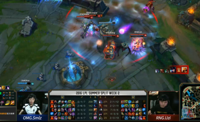 2016LPL夏季赛第二周 RNG(胜) vs OMG _游戏八爪_17173视频